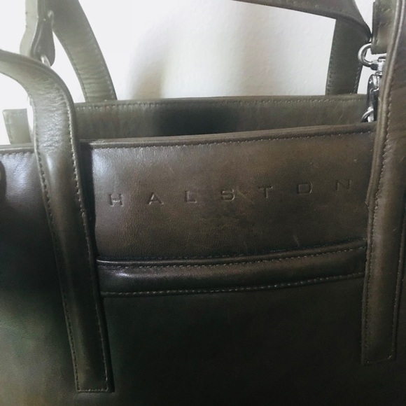 Halston Heritage | Bags | Halston Green Leather Crossbody Bag | Poshmark